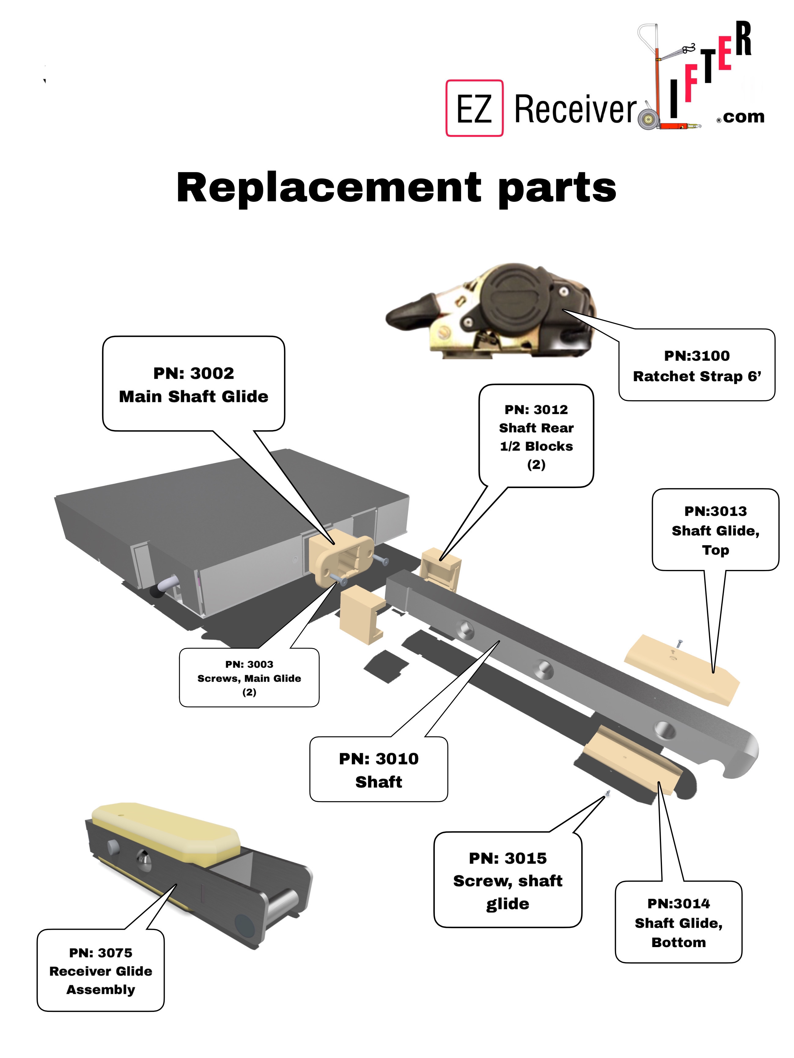 Parts – EZ Receiver Lifter